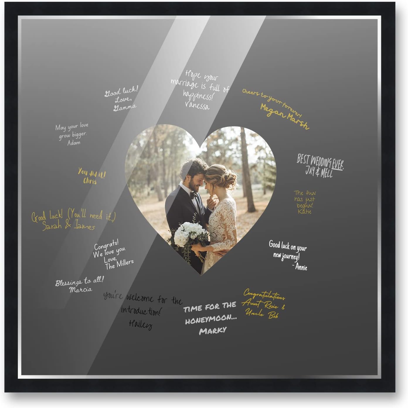 Amazon.com: 20x20 Square Black Autograph & Signature Picture Frame With ...