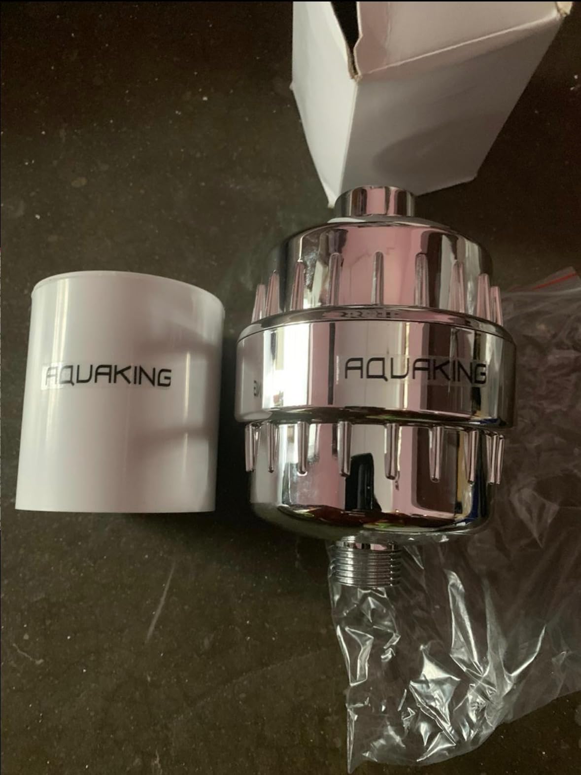 AQUAKING Shower Filter For Hard Water Bathroom Tap Softener Removes ...