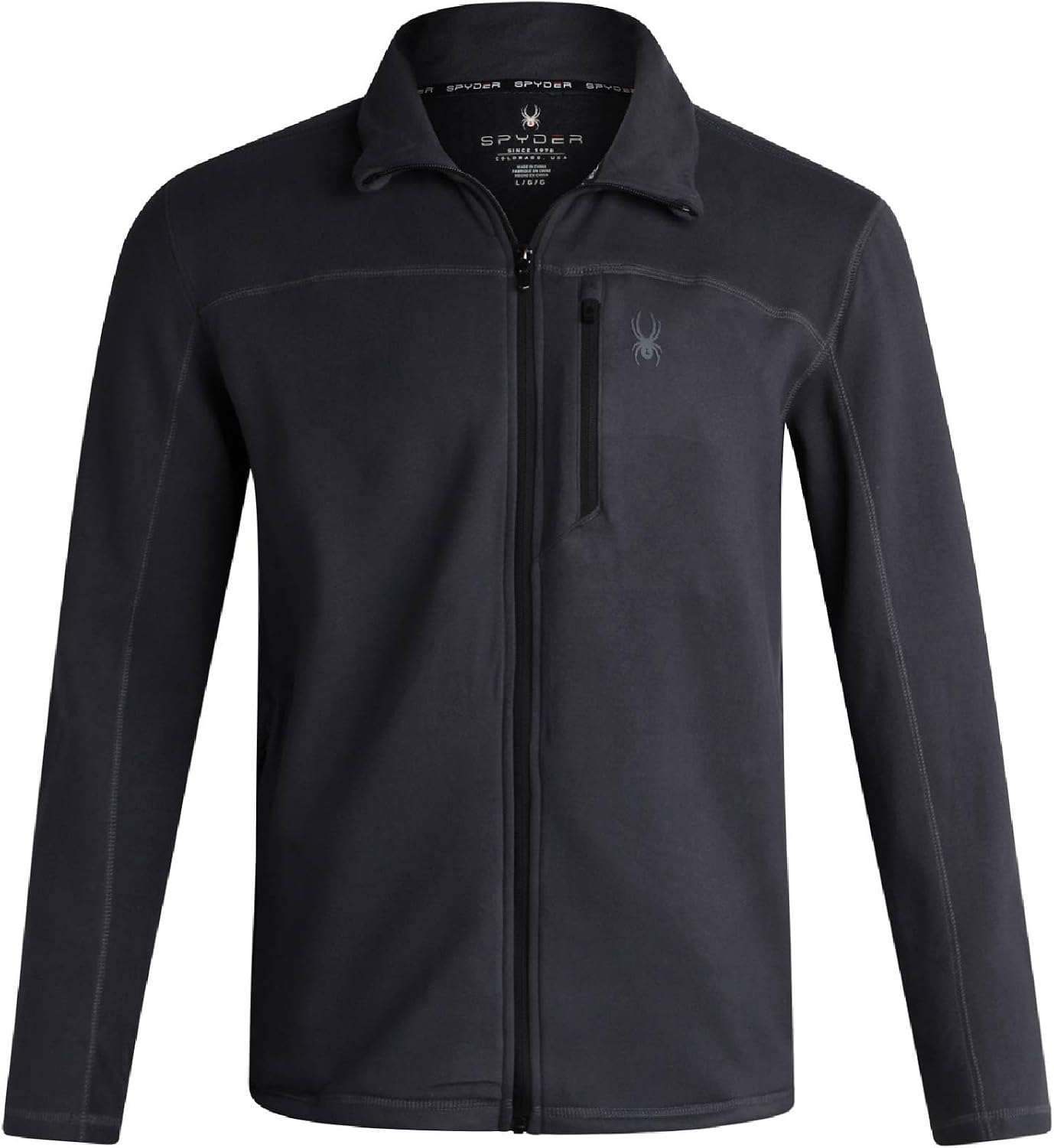 Spyder Mens Jacket - Polar Fleece Insulated Suede Light Jackets for Men ...