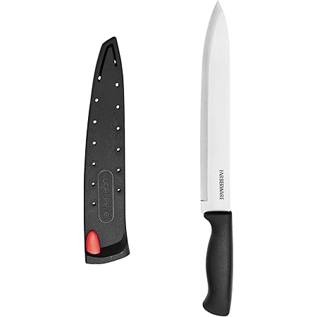 Faca de chef Farberware 5173577 Edgekeeper com rebite triplo e bainha ...