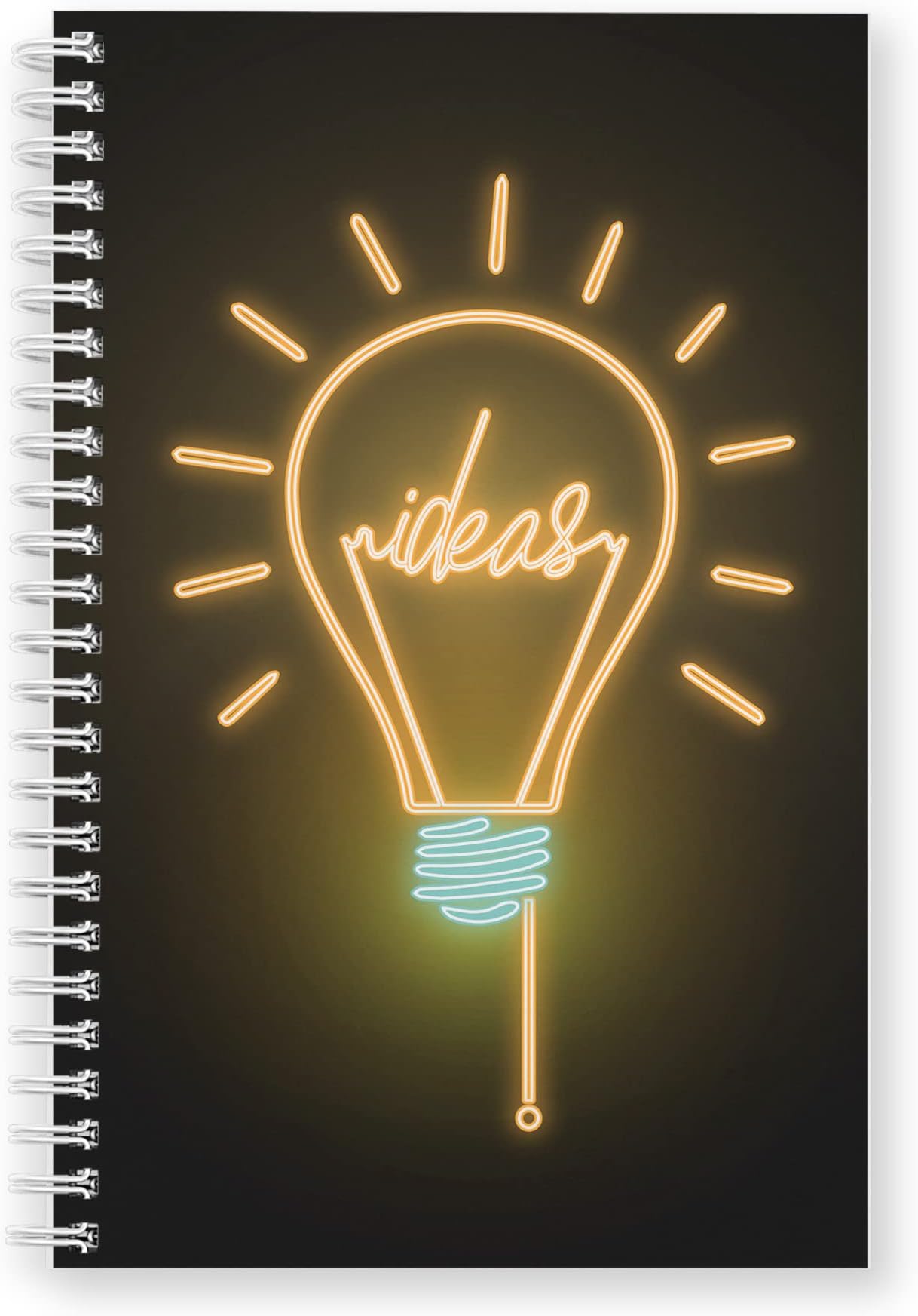 Amazon.com : Softcover Bright Ideas Notebook 5.5" x 8.5" Neon Lightbulb ...