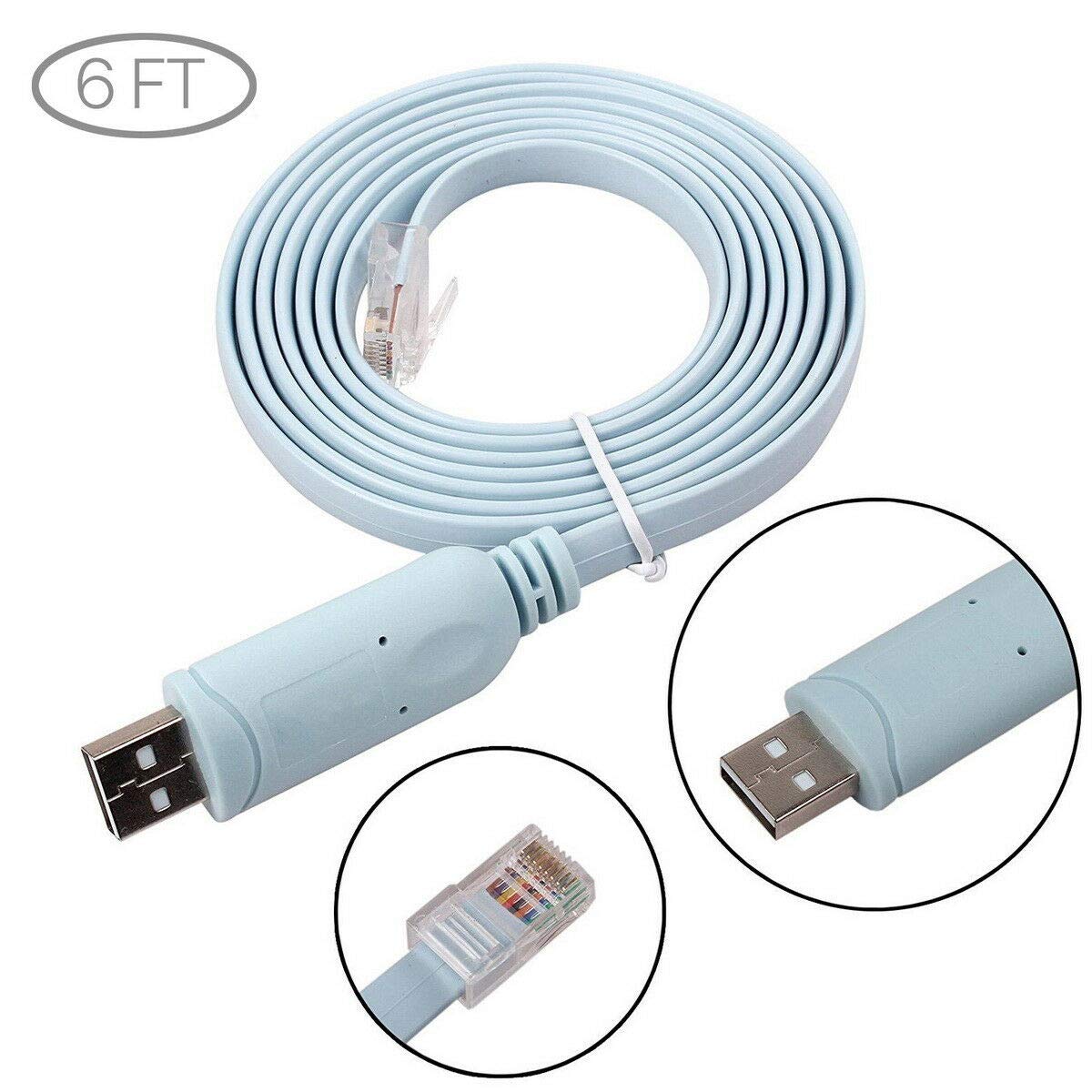USB to RJ45 Serial Console Cable Express Net Cable for Cisco Routers ...
