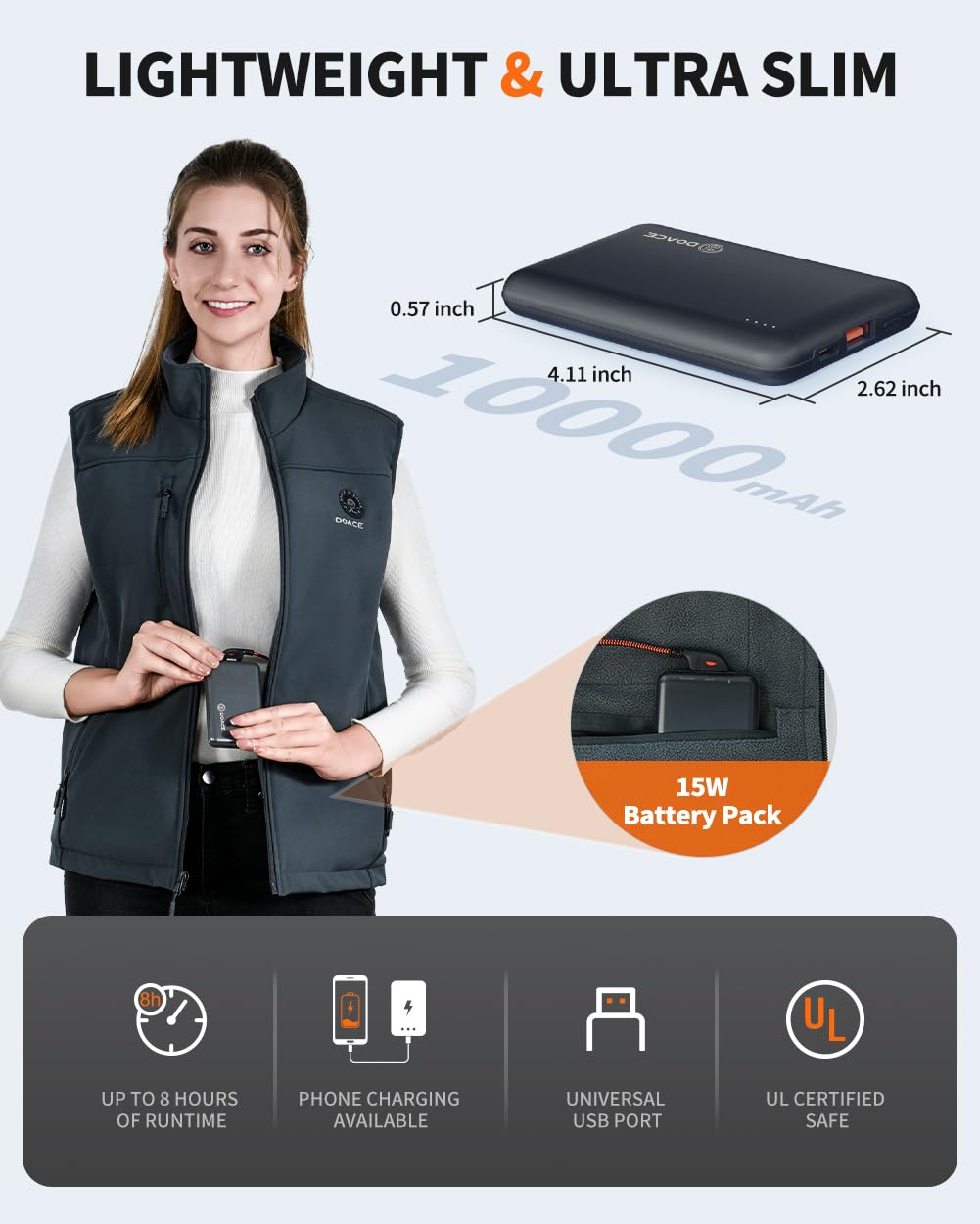 Snapklik.com : DOACE Heated Vest For Men And Women, Smart Electric ...