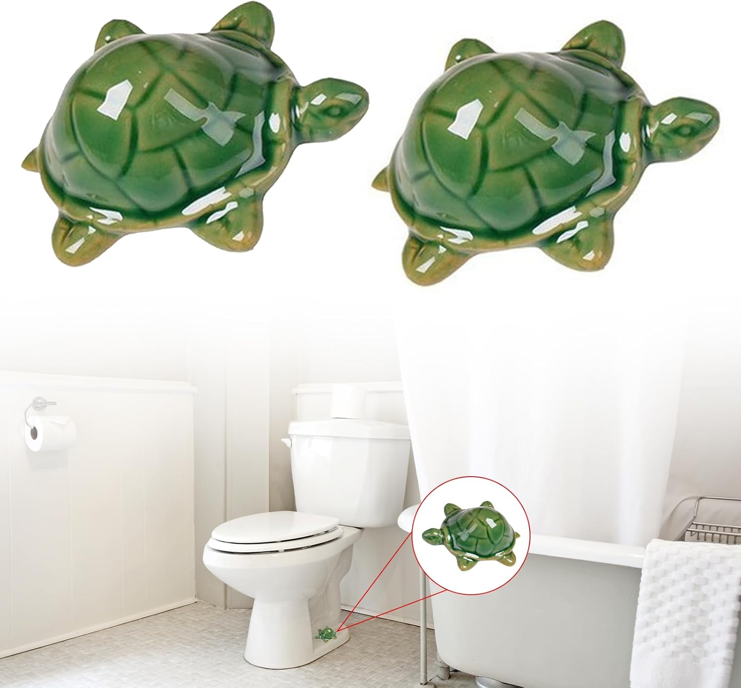 Amazon.com: Ceramic Toilet Bolt Covers,2Pcs Toilet Bolt Caps,Decorative ...