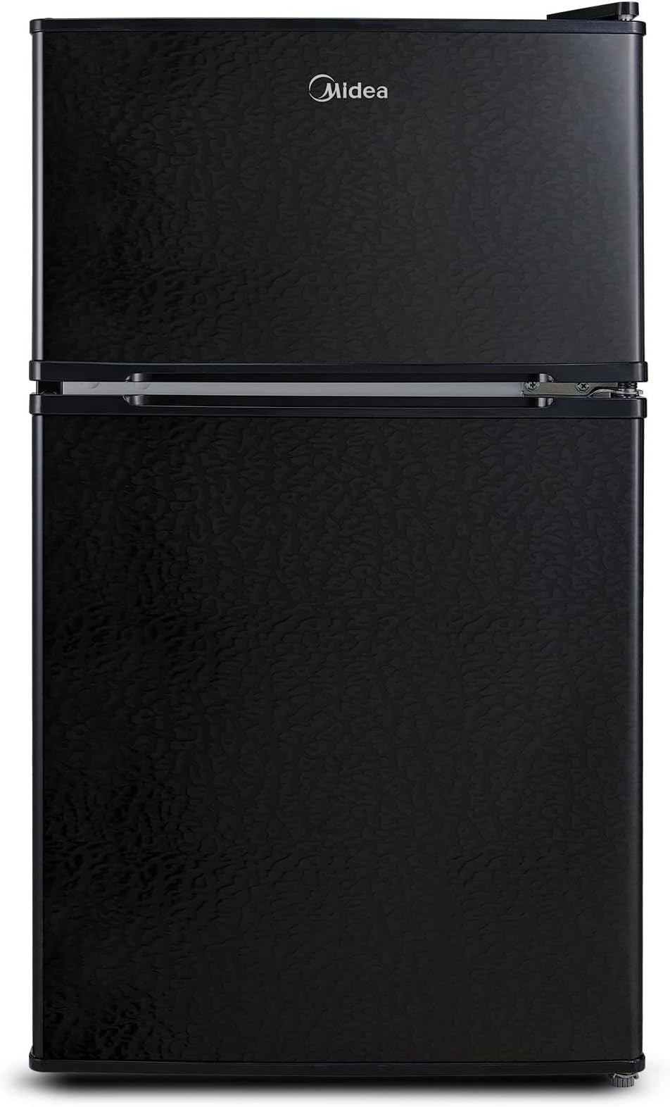 Midea WHD-113FB1 Double Door Mini Fridge With Freezer For Bedroom ...