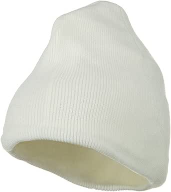 Artex Fleece-Lined Plain Beanie - White at Amazon Men’s Clothing store ...