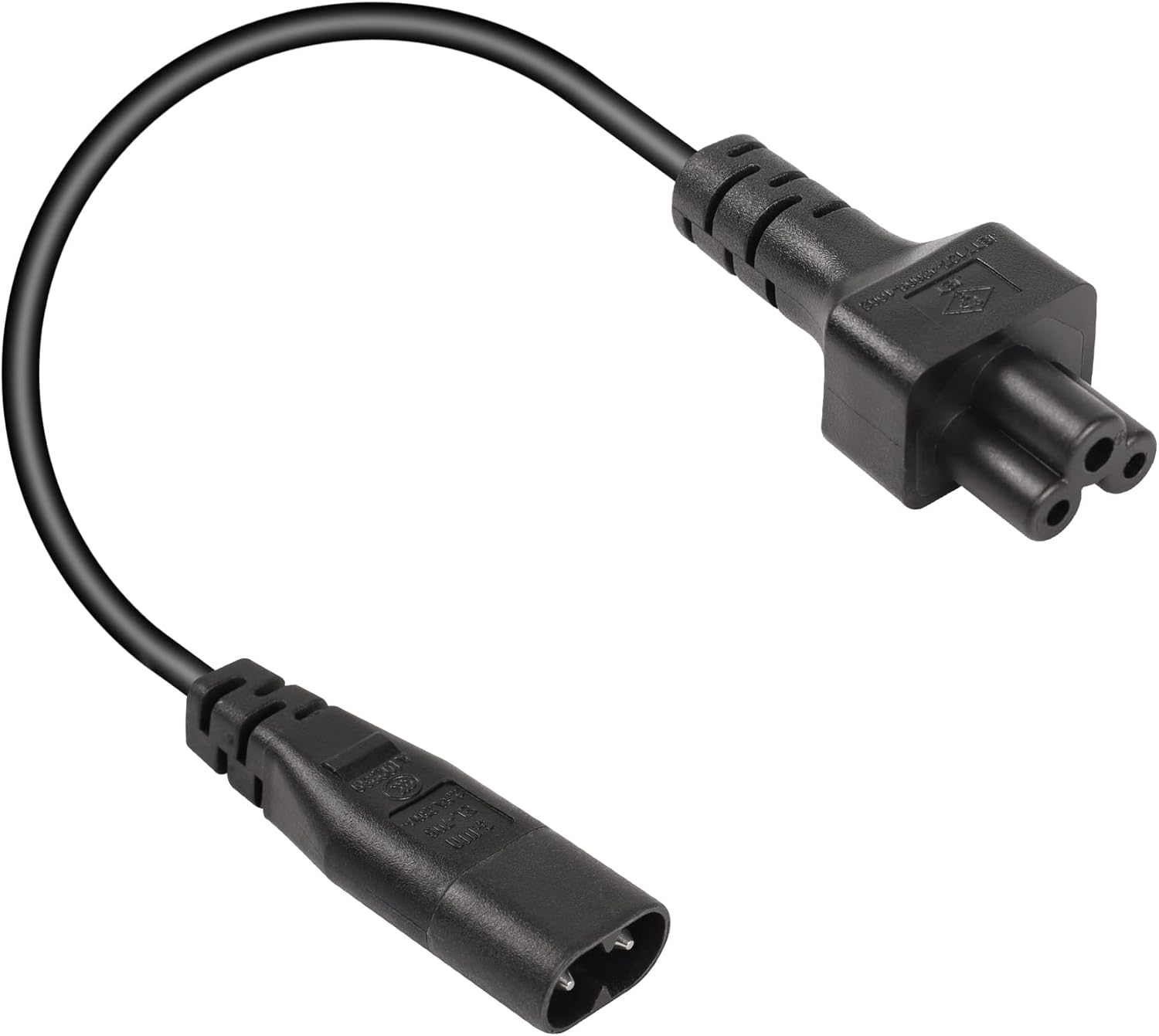 Amazon.com: CERRXIAN 1 Feet IEC 320 C8 to C5 Power Cable,C8 Male to C5 ...