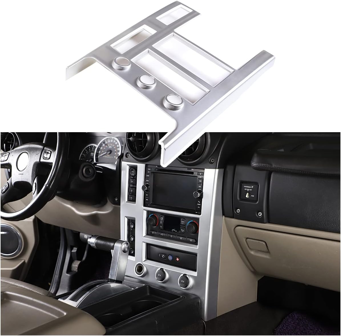 Amazon.com: Fgtagtal Fit for Hummer H2 2003-2007 Center Console Panel ...