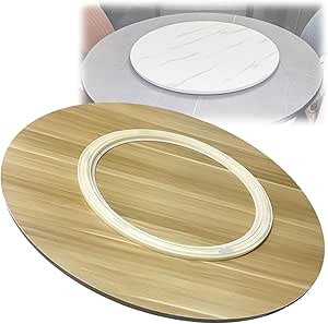 Amazon.com: Lazy Susan Wooden Swivel Serving Display Rotating Plate, 20 ...