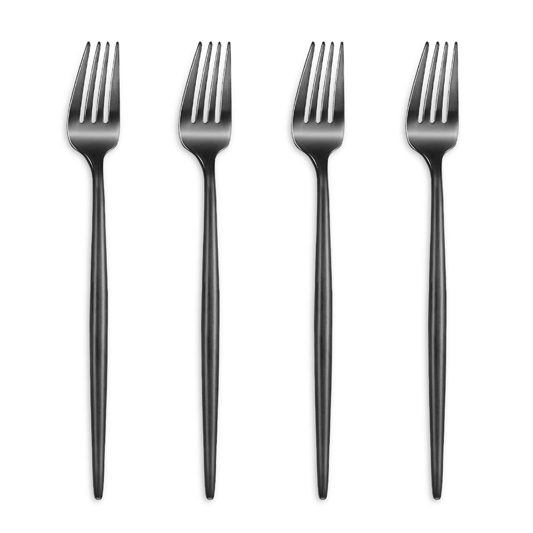 Snapklik.com : KEAWELL Black 4-Piece Forks