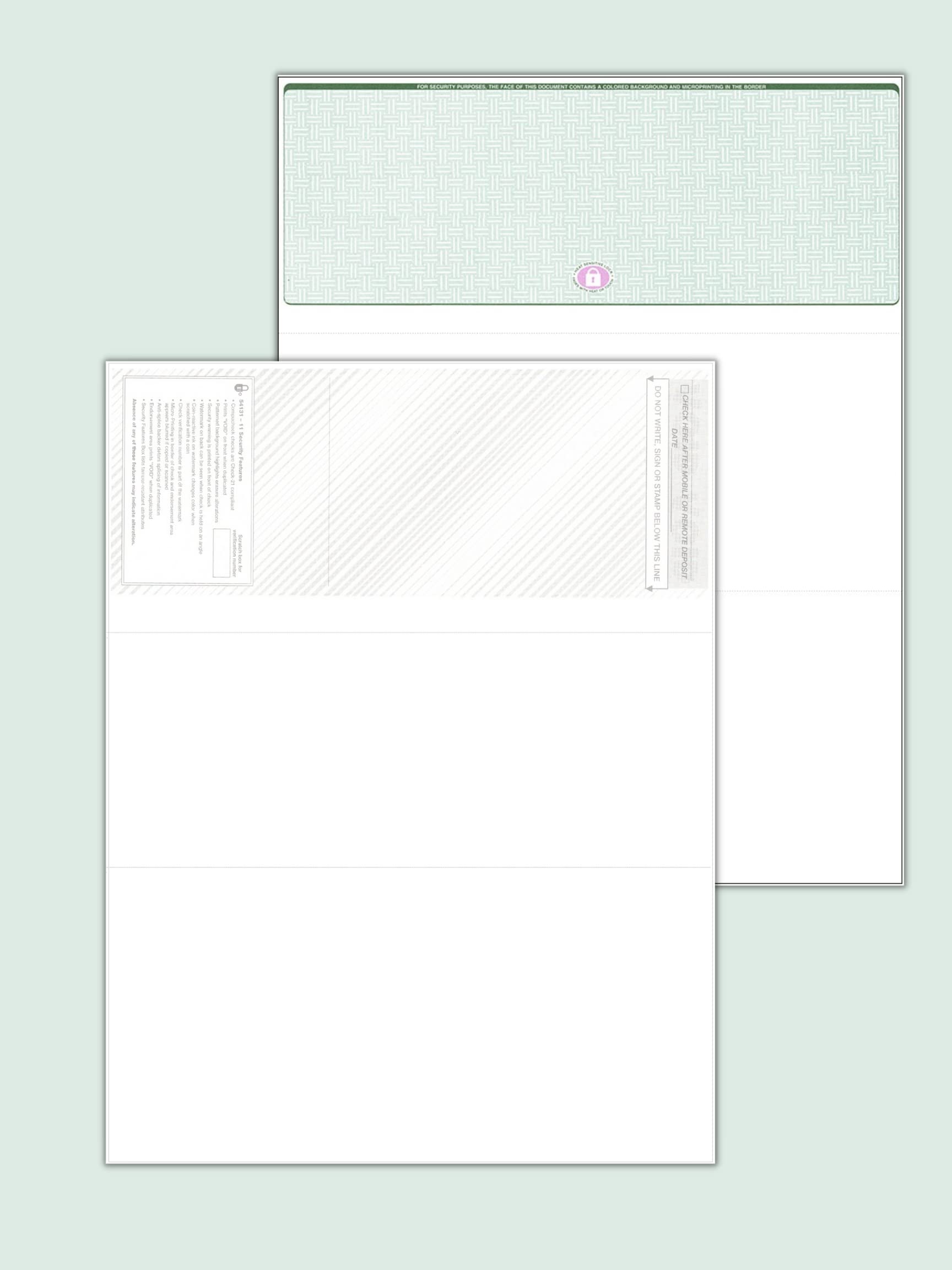 Snapklik.com : 50 Blank High Security Computer Check Paper, Checks On ...