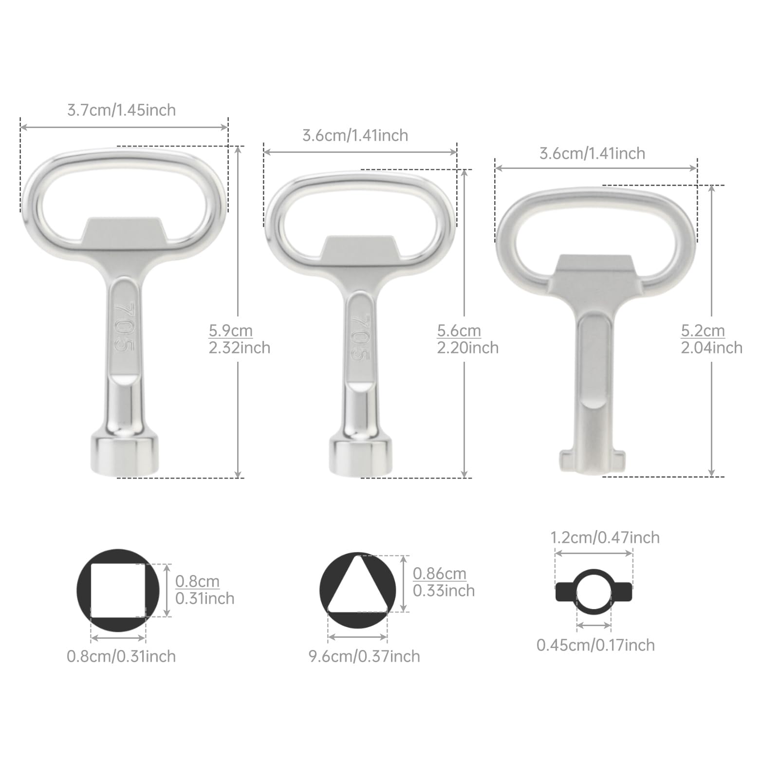 Snapklik.com : 3pcs Multi-function Triangular Socket Spanner Key ...