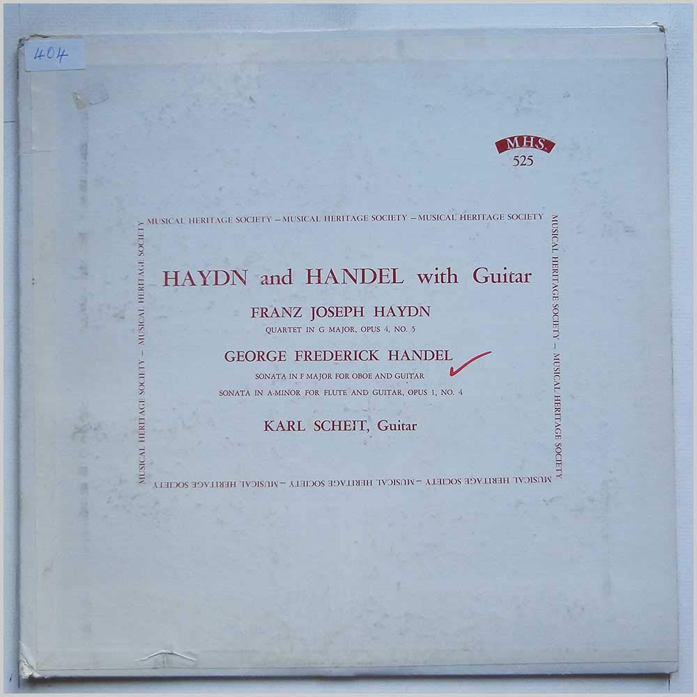 Amazon.com: Karl Scheit: Haydn and Handel with Guitar. Haydn, Quartet ...