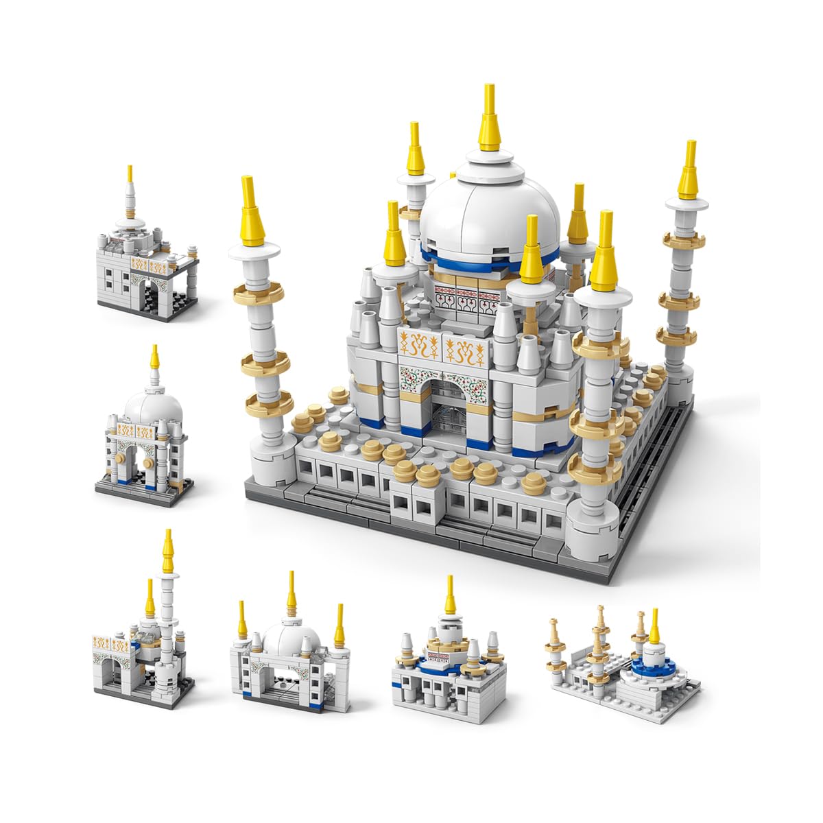 SKY LINE OCEAN 6-in-1 Taj Mahal Building Block Set Toys | STEAM Kit for ...