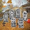Amazon.com : 6PCS Tombstone Yard Signs Halloween Outdoor Yard ...