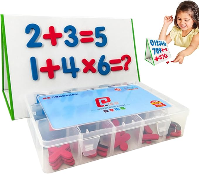 Magnet Numbers, Double Sided Magnetic Numbers with Assortment Box ...