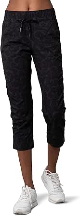 Amazon.com: Kyodan Women’s Elastic Waistband Capri with Side Pockets ...