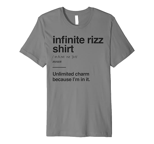 Rizz Defiinition Gen Z Gen Alpha Slang Charisma Meme Rizz Premium T-Shirt
