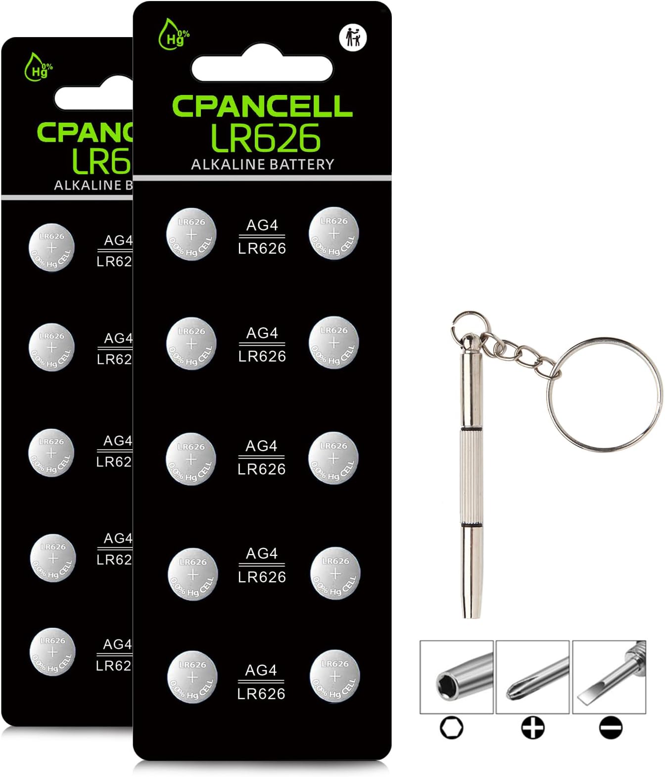 Amazon.com: SKOANBE 10Pack SR626SW 377 LR626 AG4 1.5V Watch Battery ...