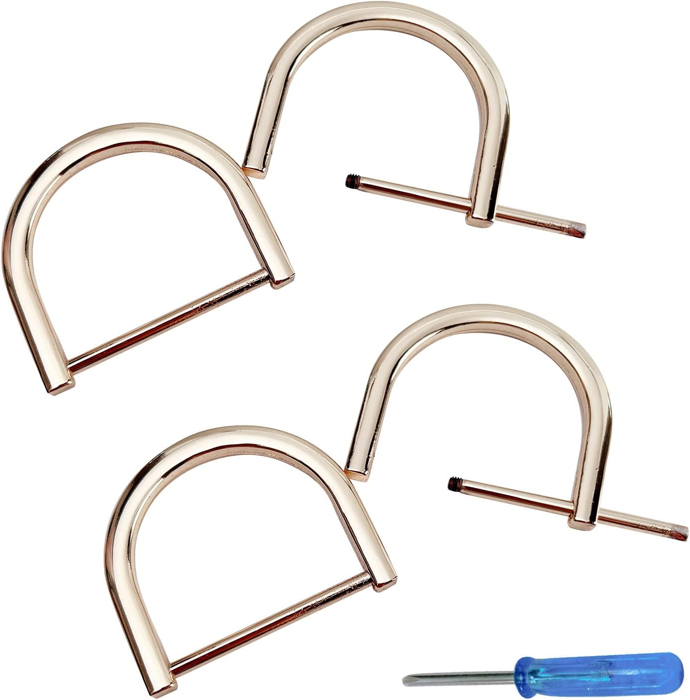 Amazon.com: willikiva 4Pcs D Ring with Closing Screw Replacement Screw ...