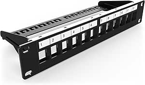 Amazon.com: DIGITUS Patch Panel Modular - 12 Ports - 10-inch Rack Mount ...