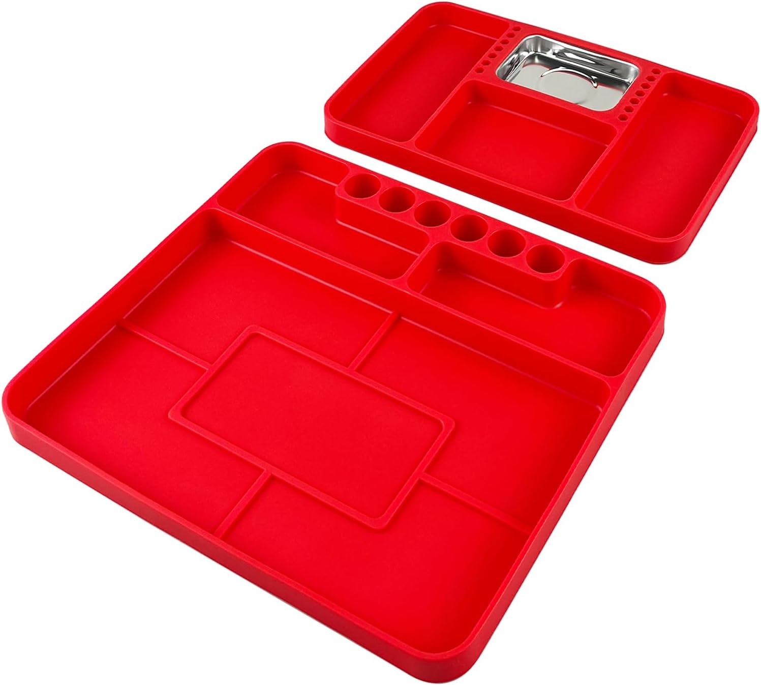 Amazon.com: C&T 2 Piece Silicone Tool Tray with Magnetic Small Parts ...