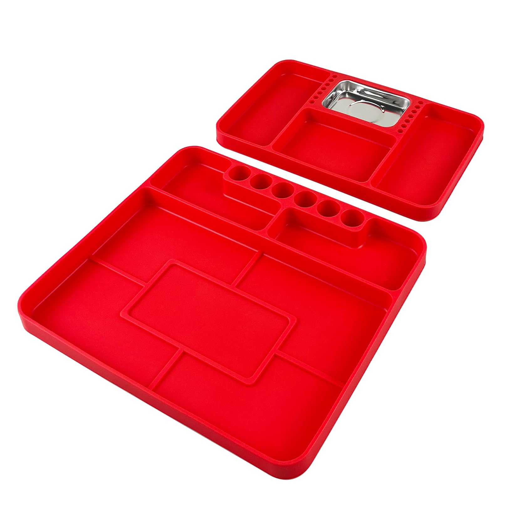 Amazon.com: C&T 2 Piece Silicone Tool Tray with Magnetic Small Parts ...