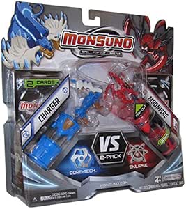 GIOCHI PREZIOSI Monsuno - Battle Pack: 2 Monster + 2 Cores - Charger VS ...