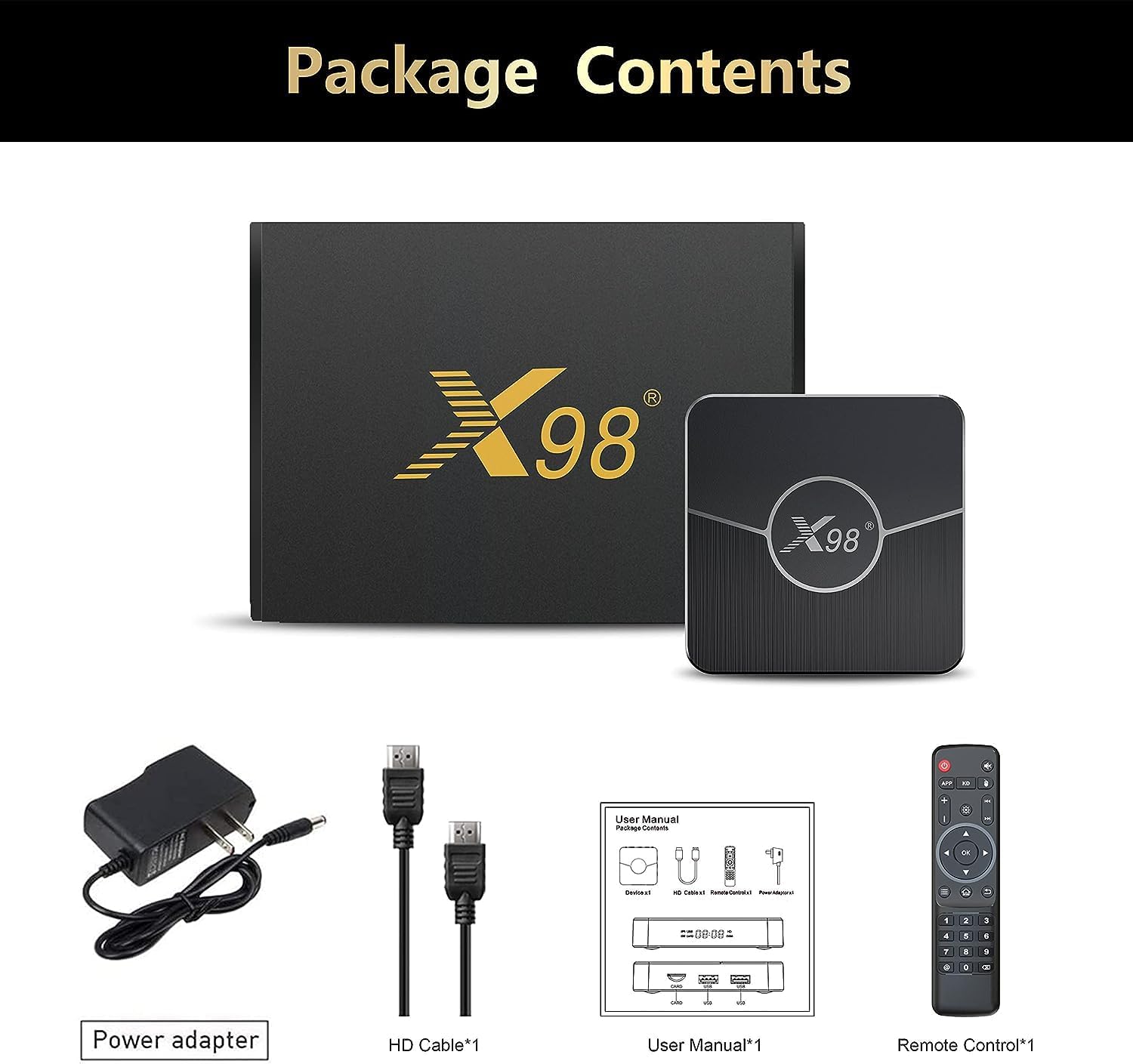 X98 Plus Amlogic S905W2 Android 11.0 TV Box User Manual