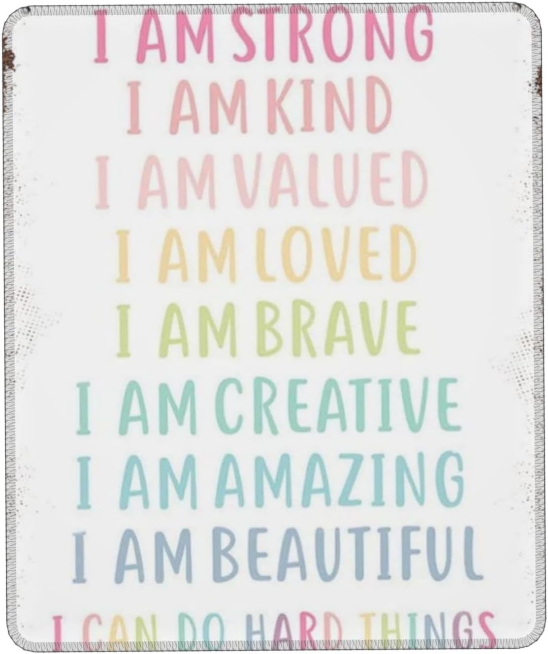 Amazon.com: Positive Affirmations Classroom Rainbow Mouse Pad Gaming ...