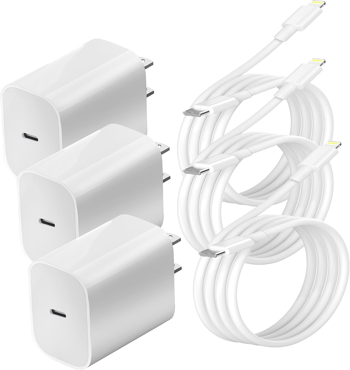 Amazon.com: Soipebot for iPhone Fast Charger[MFi Certified], 3Pack for ...