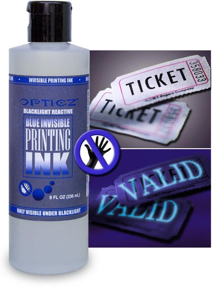 Amazon.com: Opticz Industrial Invisible Blue UV Blacklight Reactive Ink ...