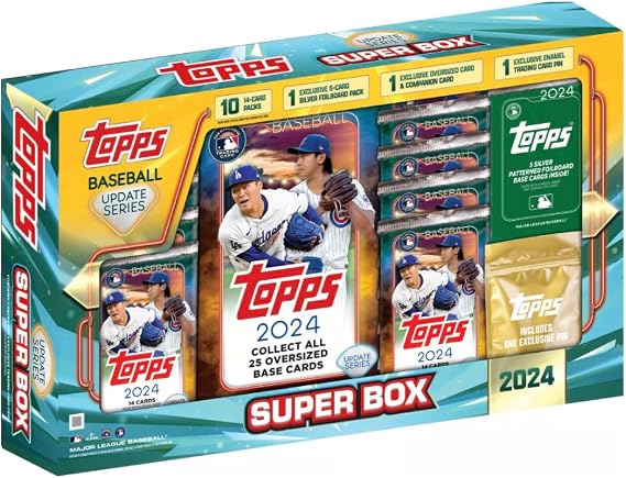 Amazon.com: 2024 Topps Baseball Updates Super Box : Sports & Outdoors