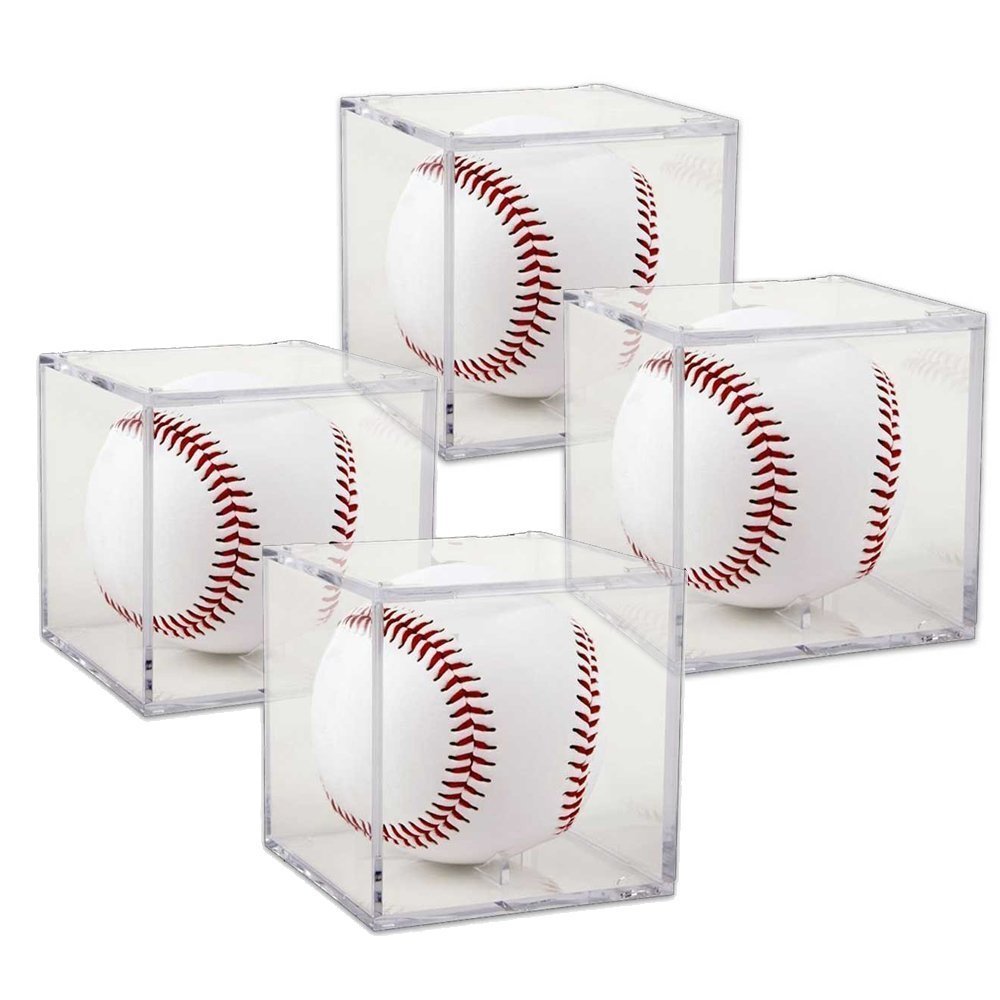 The BALLQUBE UV Grandstand Baseball Display (4 Pack) : Amazon.in ...