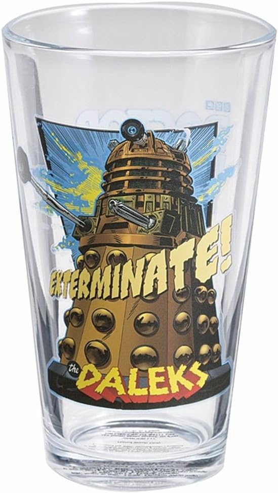 Amazon.com: Vandor Doctor Who 4 pc 16 oz Glass Set, Multicolor : Sports ...
