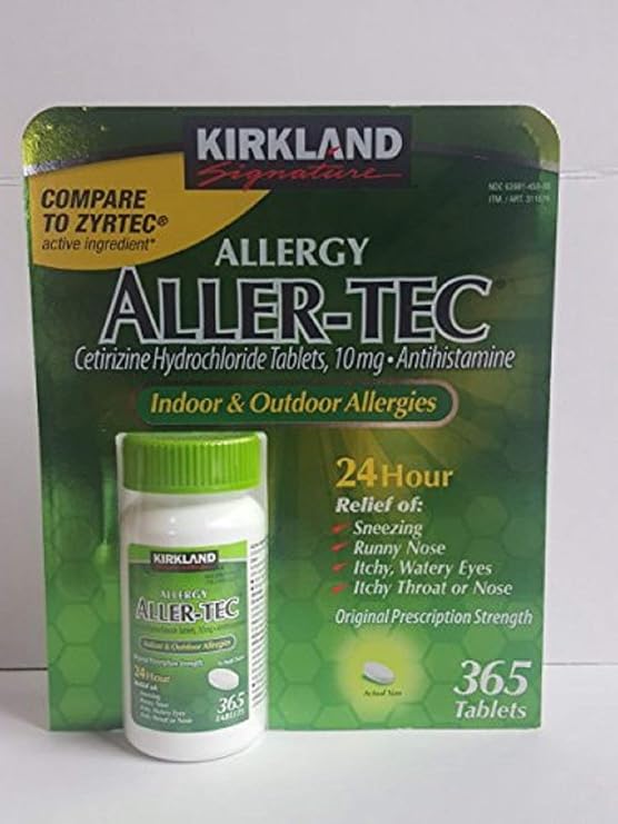 Amazon.com: Kirkland Signature Aller-Tec Cetirizine Hydrochloride ...