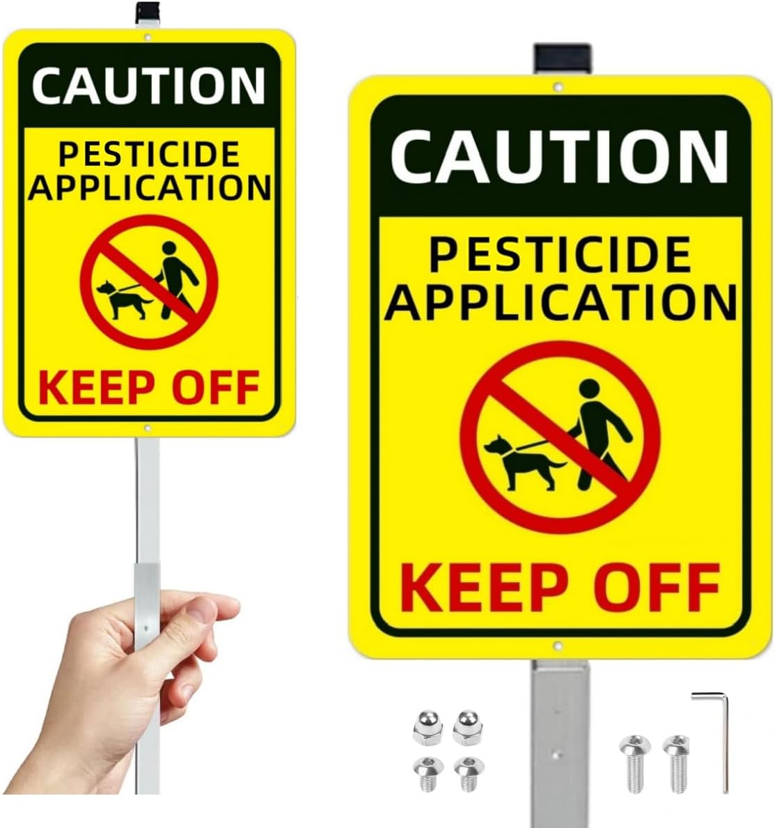 Amazon.com : ACONATIC Keep Pets Off Grass Aluminum Sign - 'This Area ...