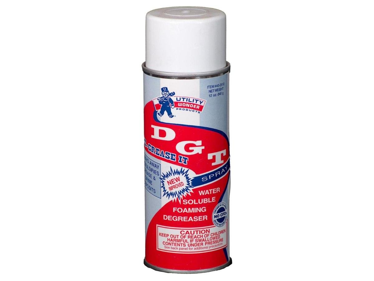 Utility 40-2510 D.G.T. Water-Soluble Foaming Degreaser, 12 oz Aerosol ...