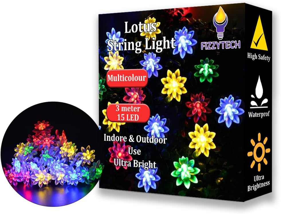Party Propz Multicolour Cube Led Lights For Home Decoration- 4m, 10 ...