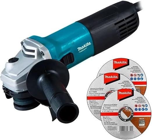Esmeriladora Makita Mini Azul 4 1/2 Angular M9507b 720w : Amazon.com.mx ...