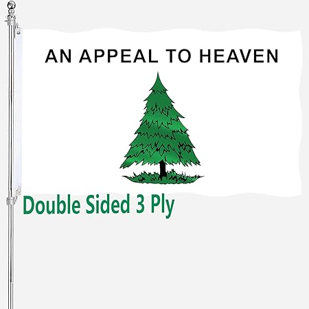 Amazon.com : Bradford An Appeal to Heaven Flag 3x5 feet Outdoor, Double ...