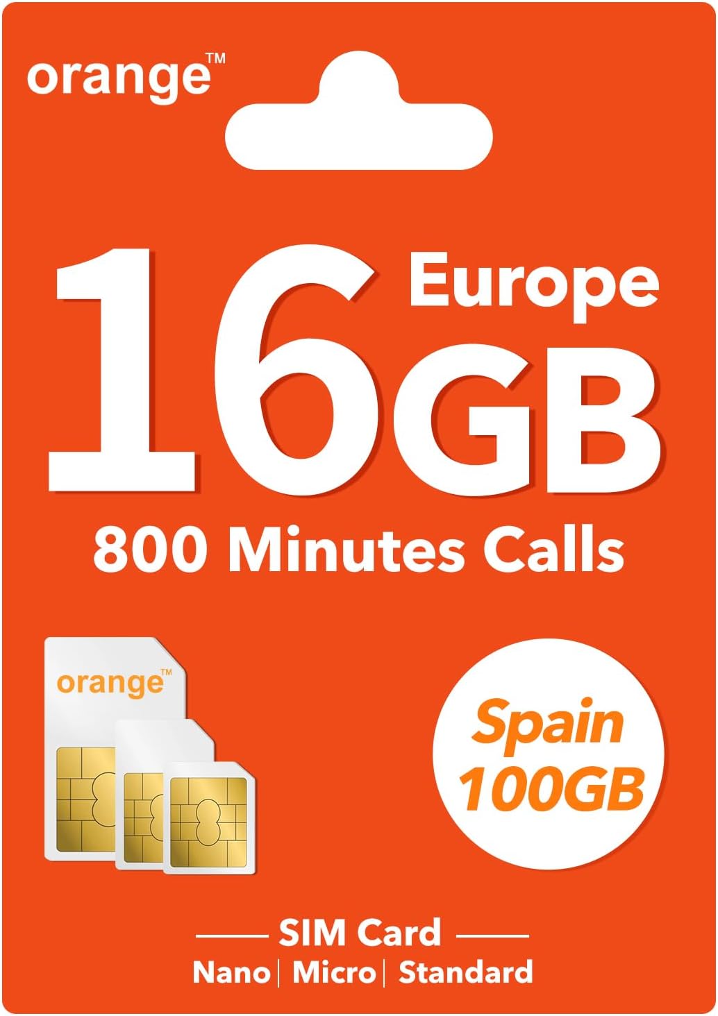 Amazon.com: Orange Europe Prepaid SIM Card - 16GB Internet Data in 4G ...