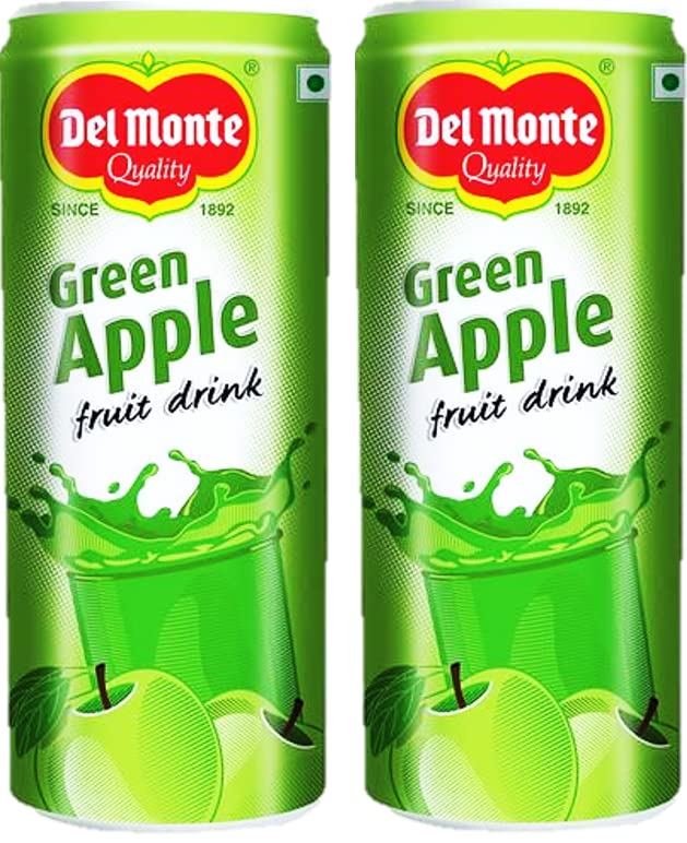 Del Monte Green Apple Fruit Drink, 240ml (Pack of 2) Unique : Amazon.in ...