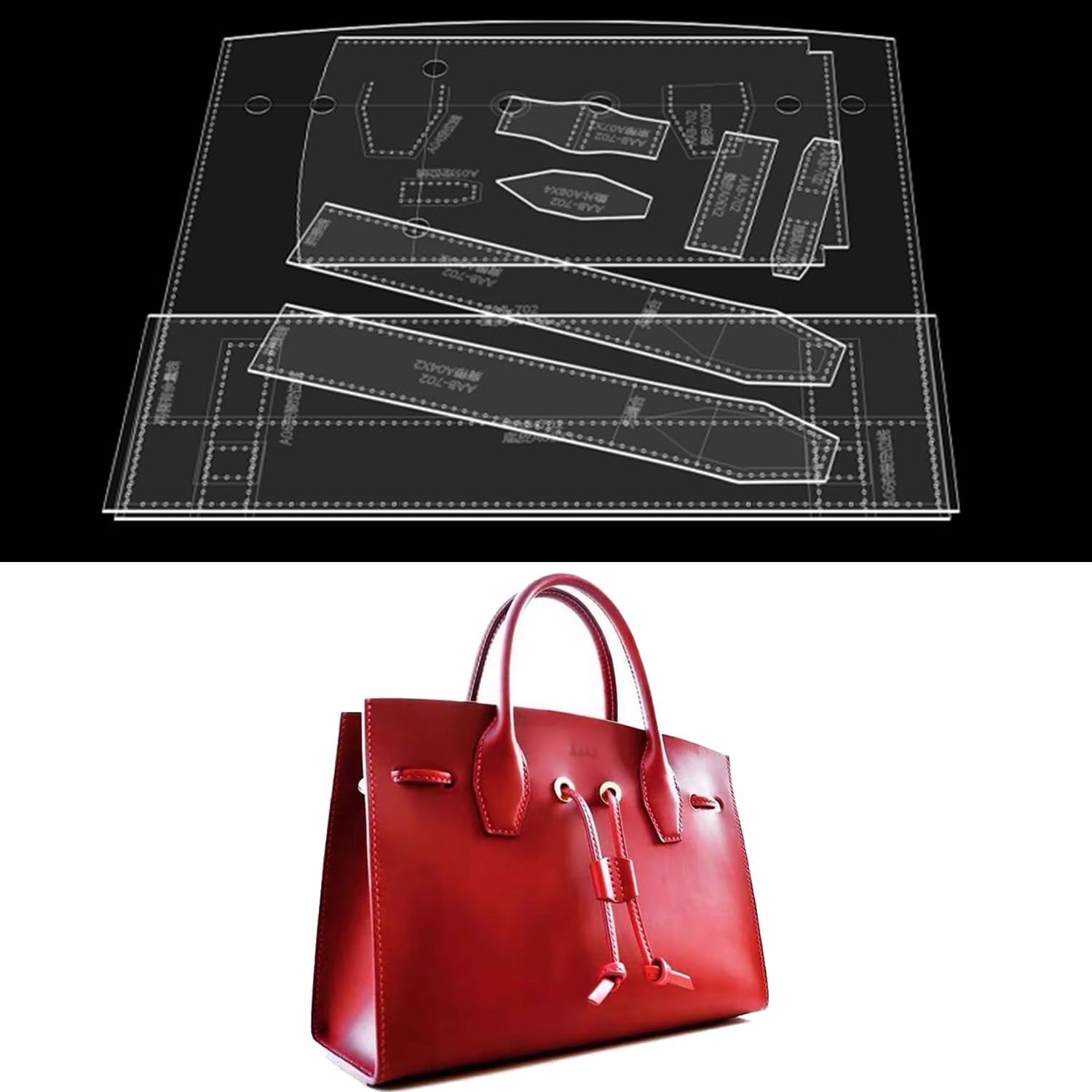 Amazon.com: RIVEENY Handbag Acrylic Template for Women's, Leather ...