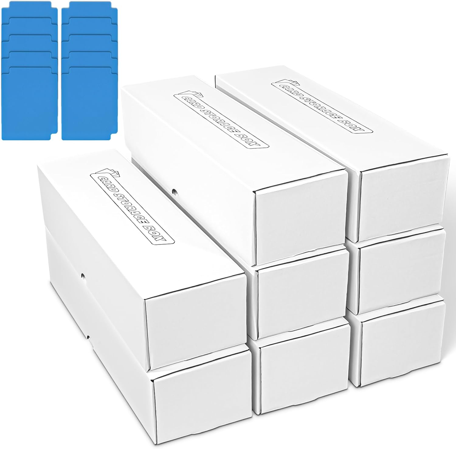 Amazon.com: MOBYKE Trading Card Storage Box, 8 Pack Wooden Gamegenic ...