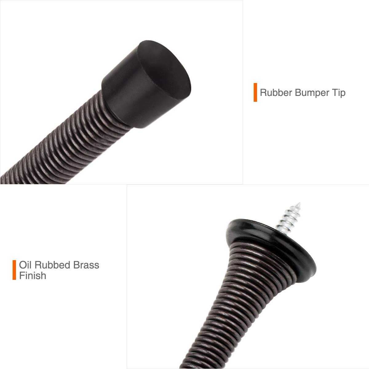 Snapklik.com : KOVOSCH 18 Pack Spring Door Stopper Oil Rubbed Bronze ...