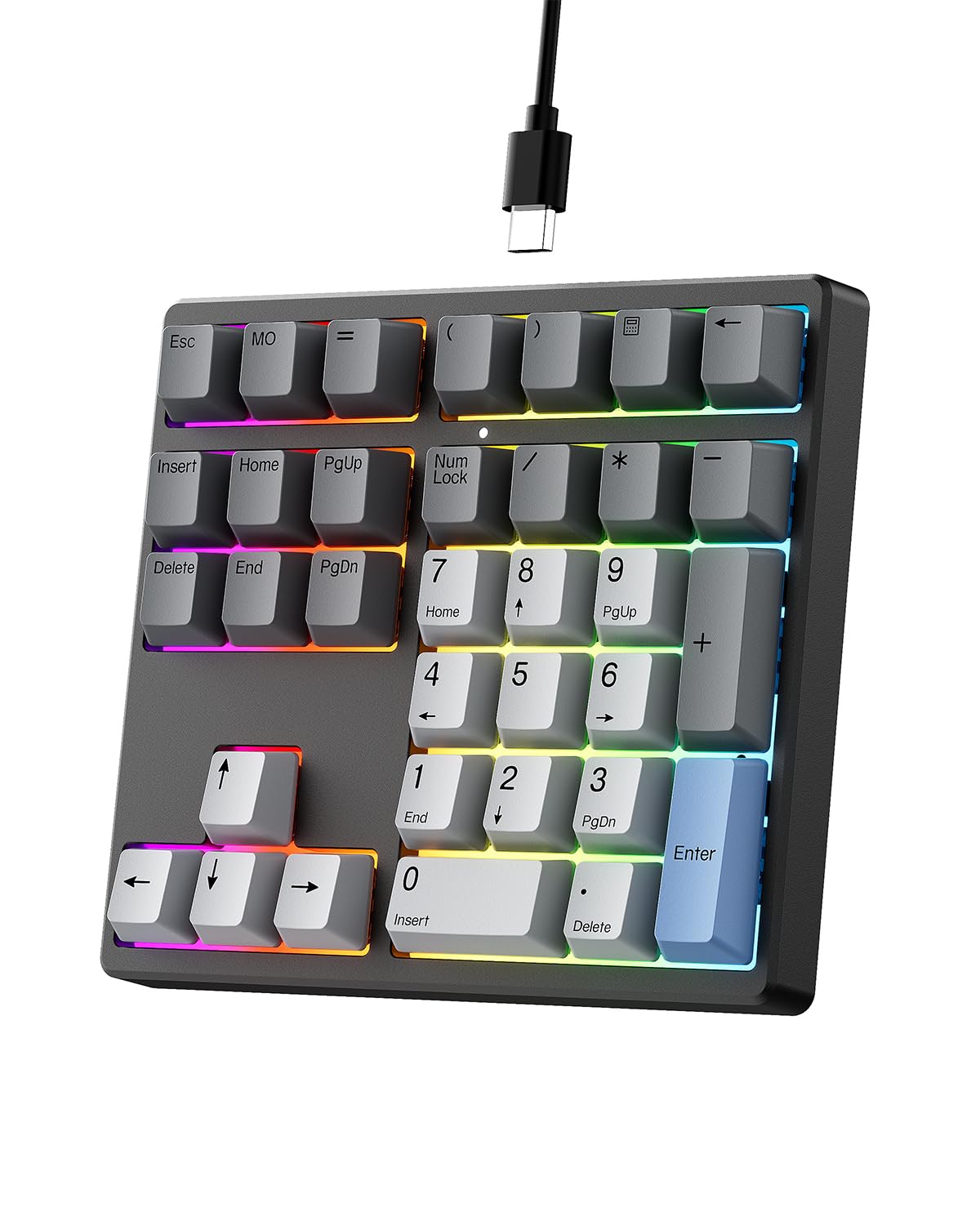 Snapklik.com : Kisnt Custom Mechanical Number Pad, QMK/VIA Programmable ...
