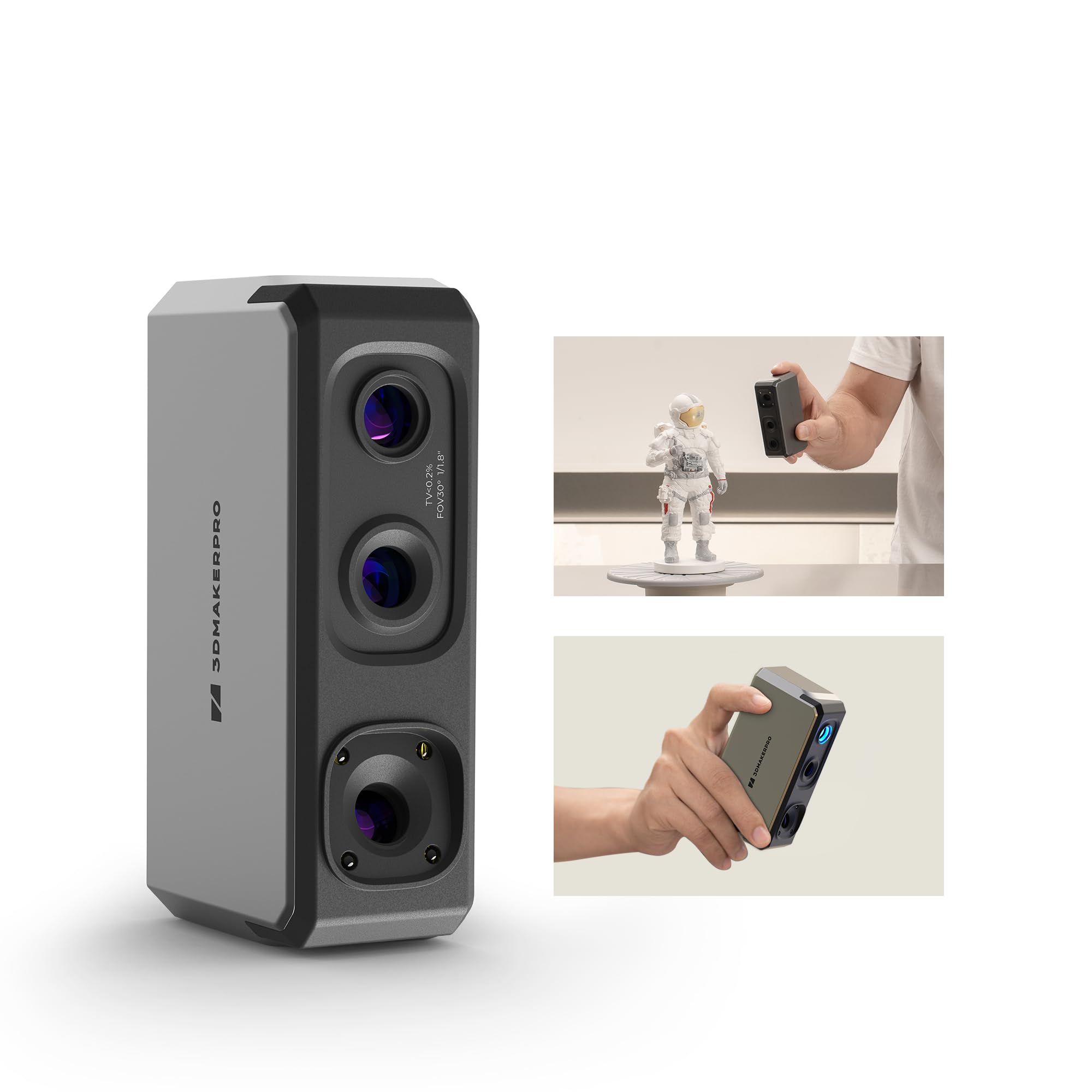 3DMakerpro 3D Scanner for 3D Printer with 0.01mm Accuracy, 24-bit Color ...