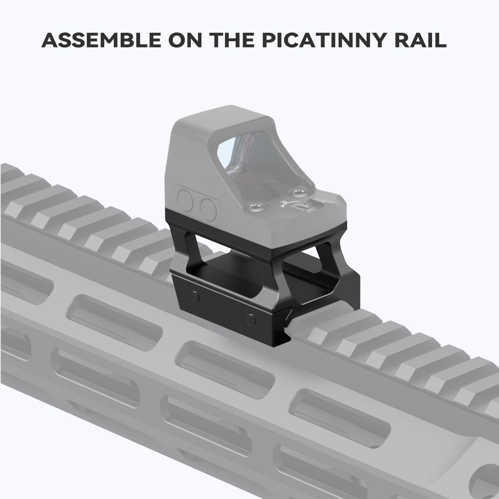 Snapklik.com : Guardtier Red Dot Riser Mount Picatinny Rail Riser For ...