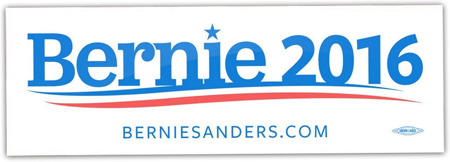 Amazon.com: Bernie for President 2016 Bumper Stickers - (White ...